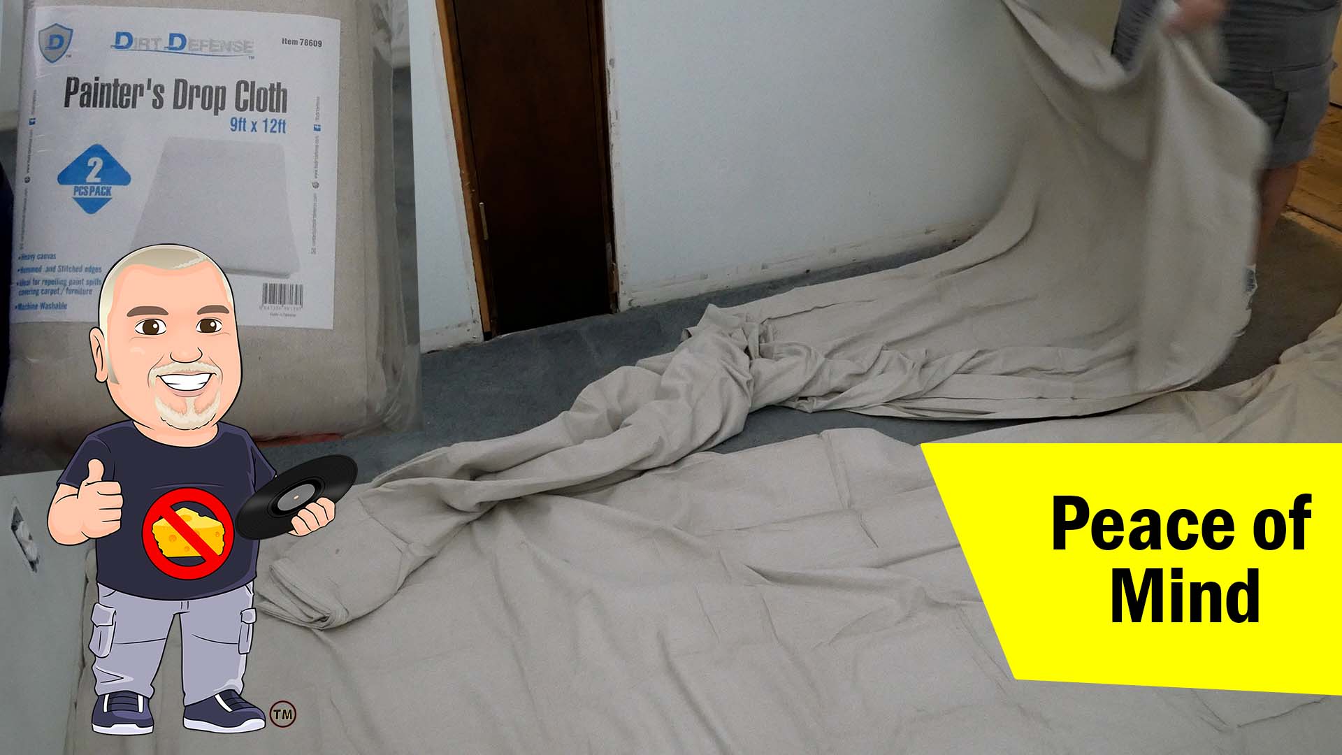 A Painters Drop Cloth is a Must Have when Painting