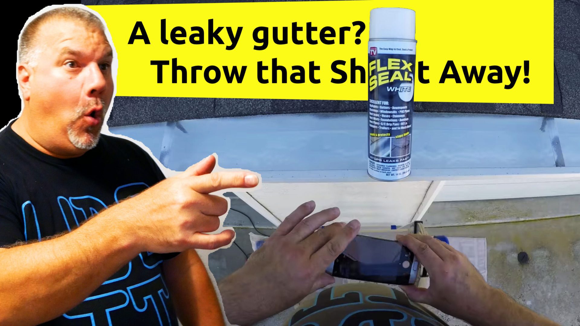 Repair a Leaky Gutter with Flex Seal