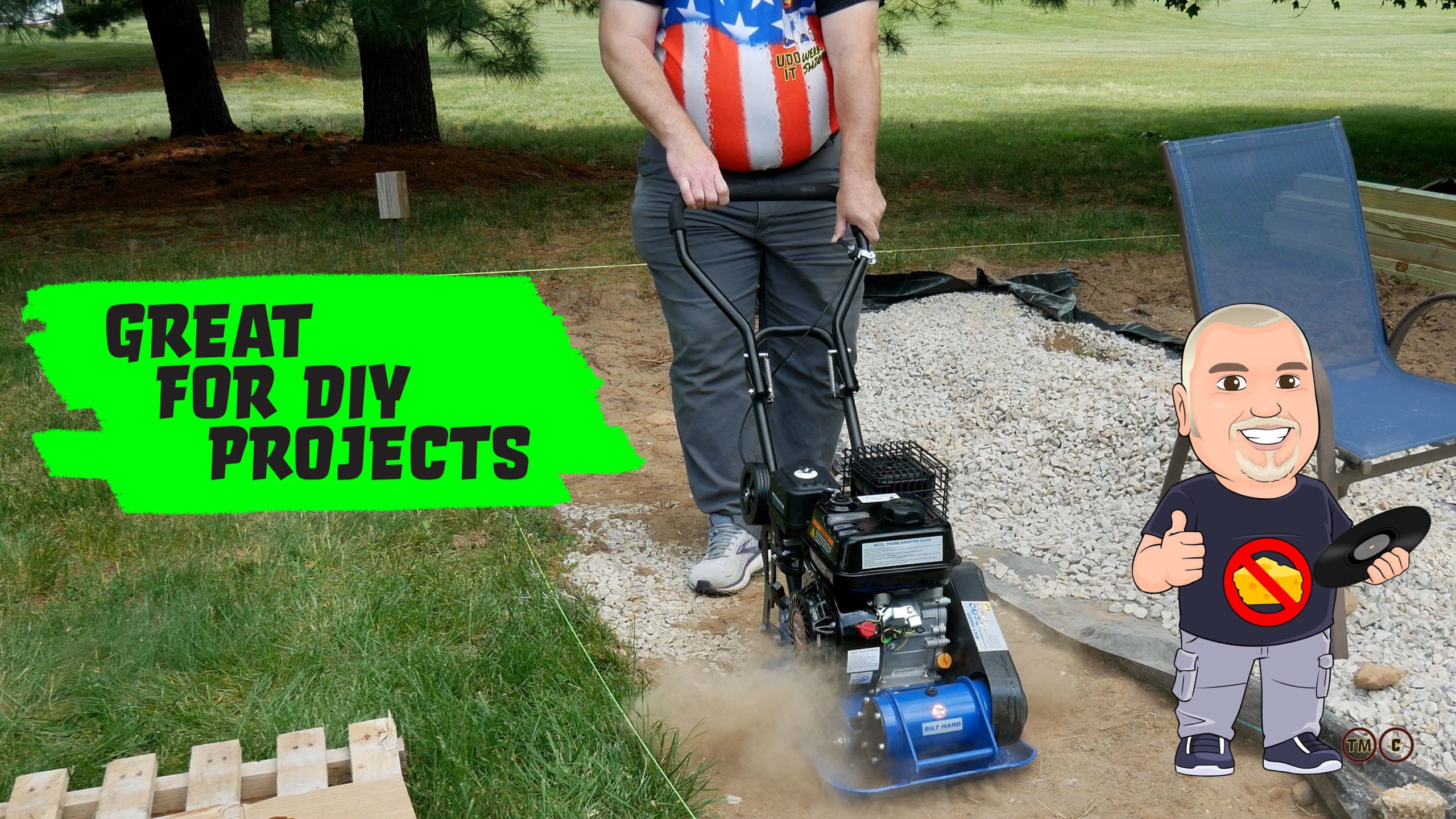 Do It Yourself Build a Shed - Bilt Hard Plate Compactor
